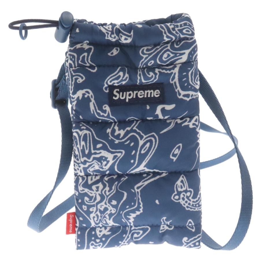 Supreme SUPREME シュプリーム 22AW Puffer Neck Pouch Blue Paisley パファー ネック ポーチ ブルーペイズリー : BRING Yahoo ...