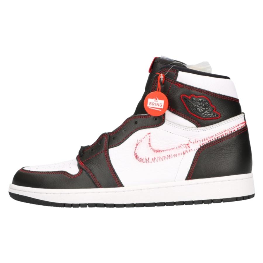 NIKE ナイキ エアジョーダン1 ハイ OG デファイアント ハイカットスニーカー ブラック/ホワイト US13/31cm CD6579 ...