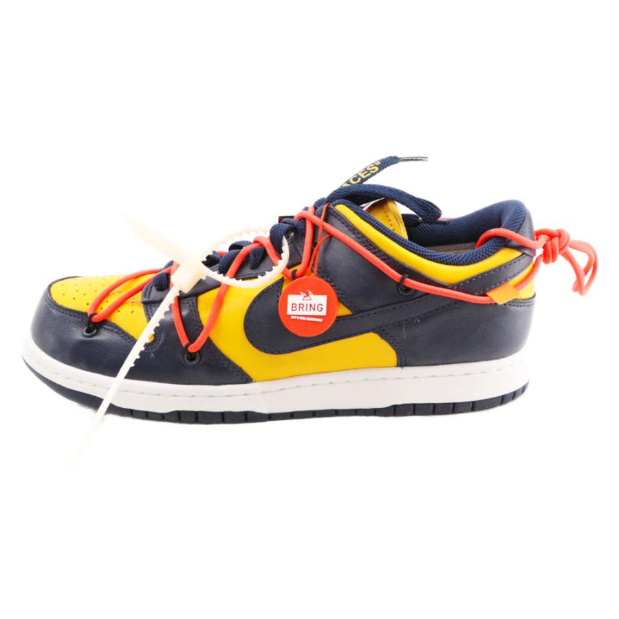 NIKE ナイキ ×OFF-WHITE DUNK LOW オフホワイト ダンク ローカットスニーカー ミシガン ネイビー/イエロー US10/28cm CT0856-700 : BRING ...