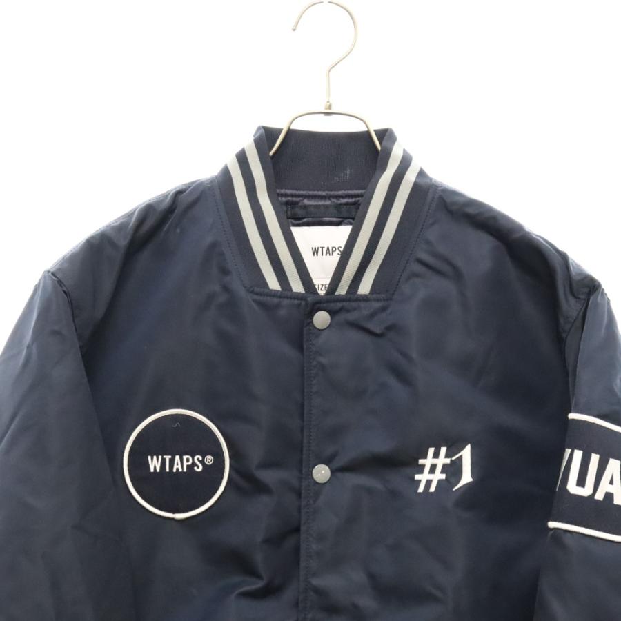 WTAPS ダブルタップス 18SS BENCH JACKET バック刺繍 ベンチ ナイロンジャケット スタジャン ブルゾン ネイビー 181TQDT-JKM02 : BRING Yahoo ...