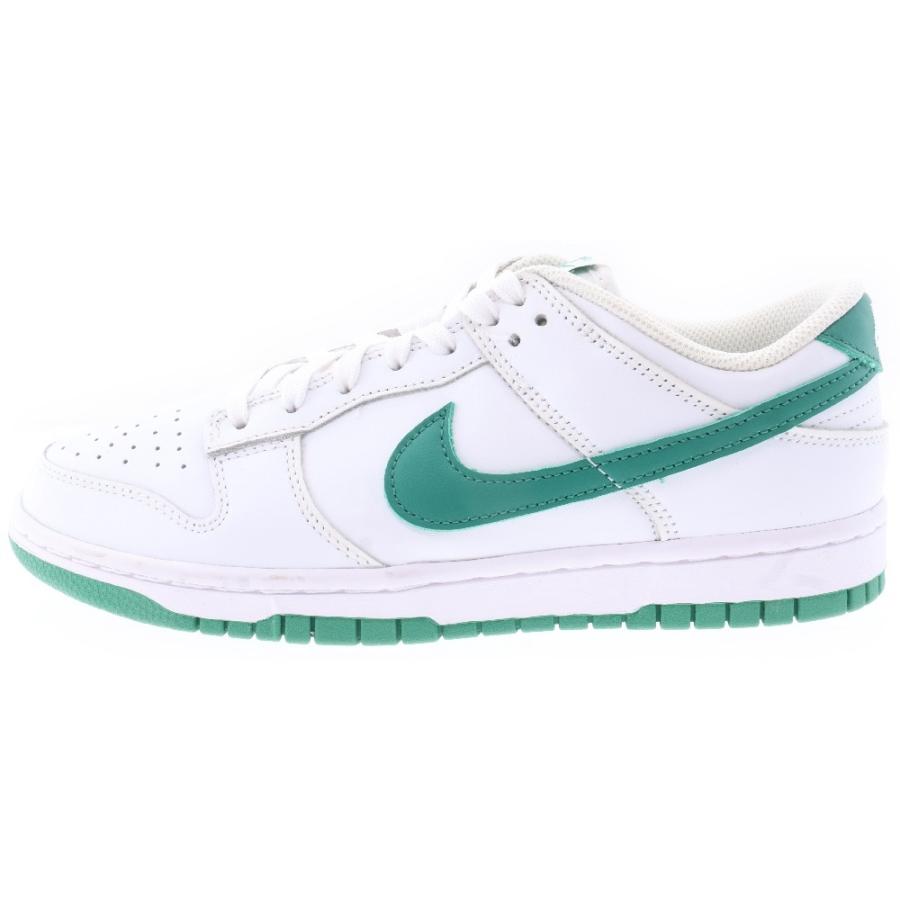 NIKE ナイキ WMNS DUNK LOW ウィメンズ ダンク ローカットスニーカー ホワイト/グリーン US9/26cm DD1503 ...