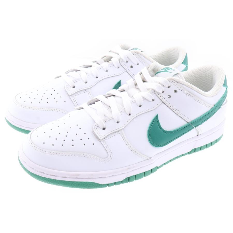 NIKE ナイキ WMNS DUNK LOW ウィメンズ ダンク ローカットスニーカー ホワイト/グリーン US9/26cm DD1503 ...
