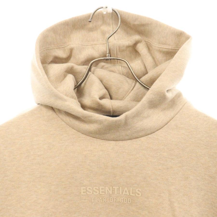 FOG ESSENTIALS Essentials エフオージー エッセンシャルズ ロゴプリント モック ネック スウェット プルオーバーパーカー ベージュ : BRING Yahoo ...