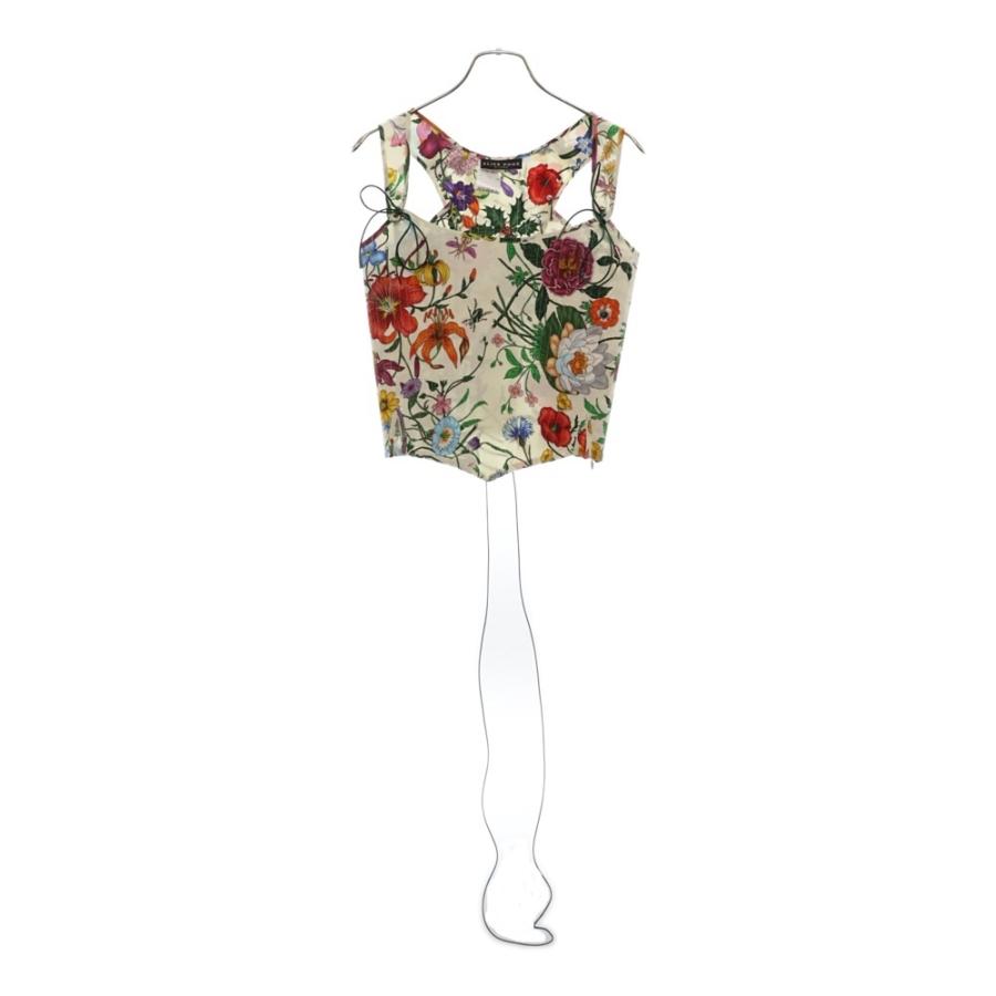 GUCCI グッチ×ALICE PONS Flora Silk Corset アリス ポンズ フローラ シルクコルセット マルチカラー ...