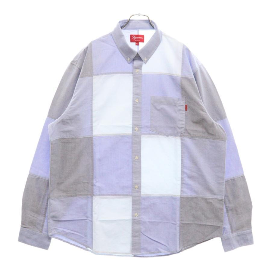 Supreme SUPREME シュプリーム 20AW Patchwork Oxford Shirt パッチワーク オックスフォード 長袖シャツ ブルー : BRING Yahoo!ショップ ...