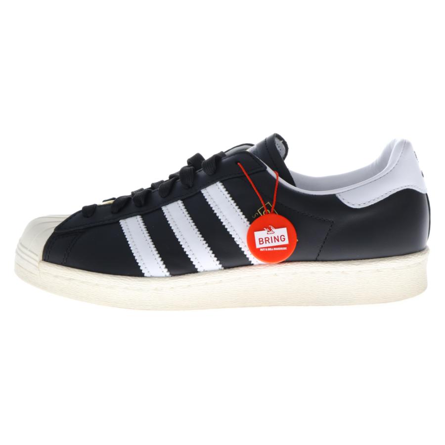 adidas アディダス ×80'S ア ベイシング エイプ スーパースター 80'S ローカットスニーカー ブラック/ホワイト US8.5/ ...