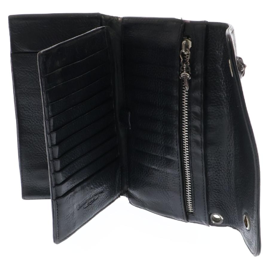 CHROME HEARTS クロムハーツ WAVE ウェーブ レザーウォレット CHROME HEARTS クロムハーツ WAVE ウェーブ レザーウォレット