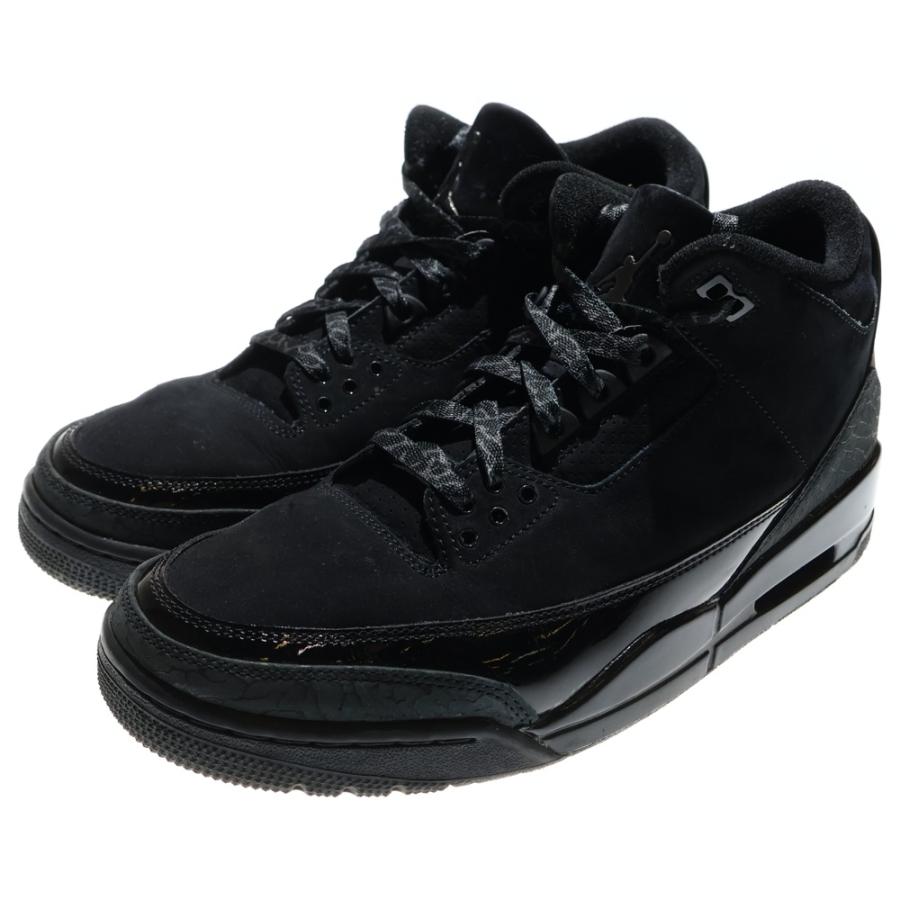 NIKE（ナイキ） AIR JORDAN 3 RETRO BLACK CAT エアジョーダン3 レトロ ブラックキャット ハイカットスニーカー ...