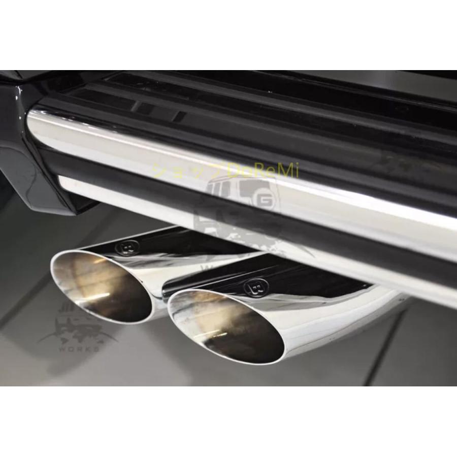 新品メルセデスベンW46ブラバタイ2本出マフラー[バルブ付]色選択GクラG6G35G55B型押しロマフラW463A : isx-96361975 : ショップDoReMi - 通販 ...