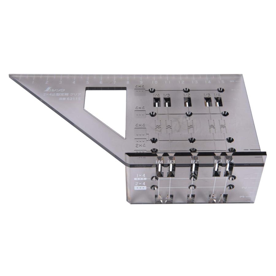 シンワ測定(Shinwa Sokutei) 2×4 止型定規 クリア ツーバイフォー 62115 : SHOP EVERGREEN - 通販 - Yahoo!ショッピング