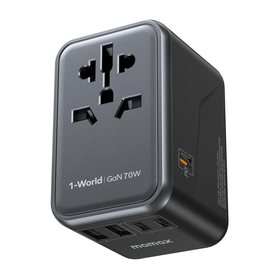 【70W 急速充電】MOMAX 変換プラグ PD 70W GaN 急速充電 海外旅行用電源変換プラ : SHOP EVERGREEN - 通販 ...
