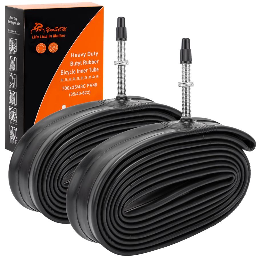 YunSCM 2本,700 35c チューブ 肉厚,仏式バルブ48mm,700x35/43c 自転車チューブ,7 : SHOP EVERGREEN - 通販 - Yahoo!ショッピング