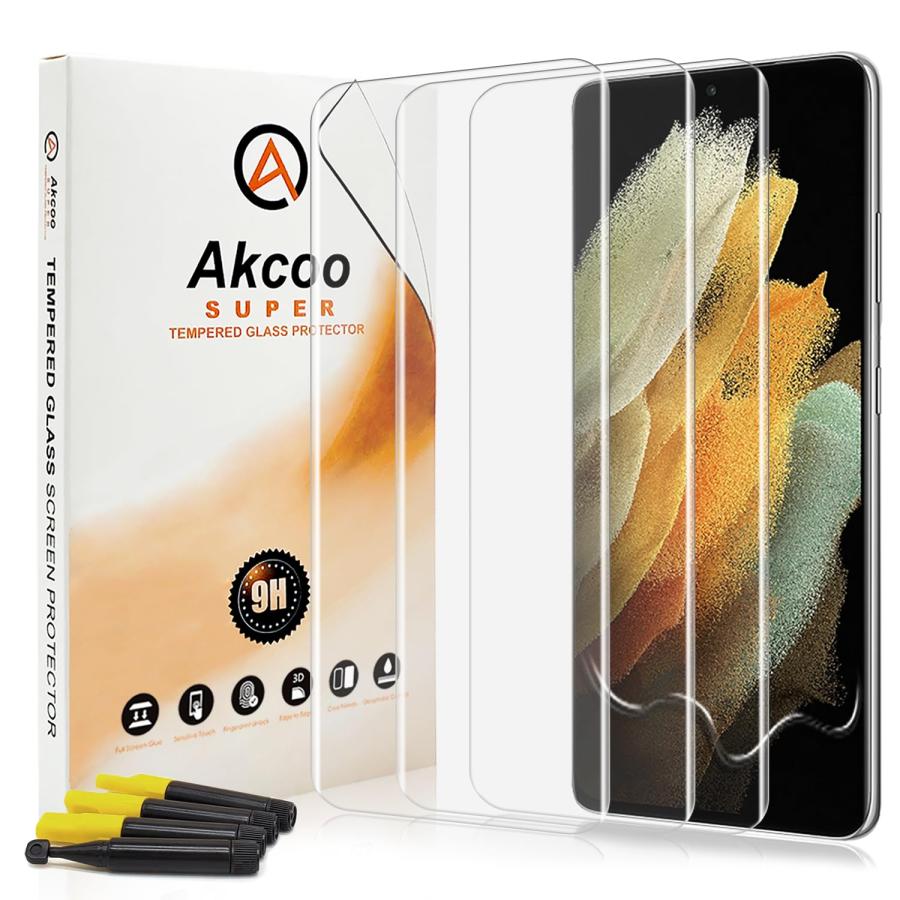 【3枚セット】Galaxy S21 Ultra ガラスフィルム，Akcoo 5G UV全面吸着 : SHOP EVERGREEN - 通販 - Yahoo!ショッピング