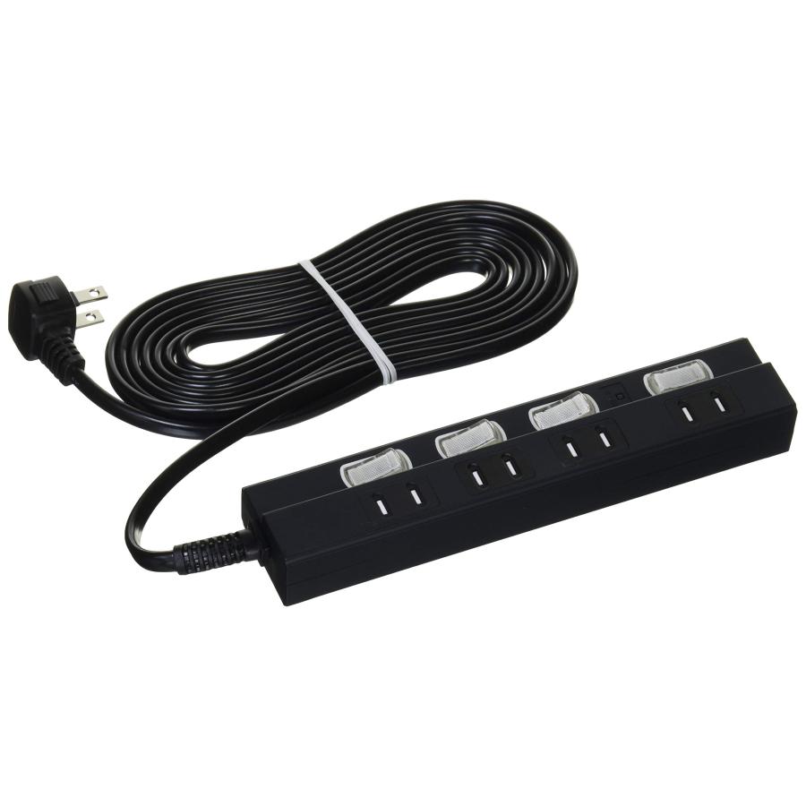 雷に強い節電タップ 4個口 3m 黒_HS-TPK43PBT-K 00-6943 : SHOP EVERGREEN - 通販 - Yahoo ...