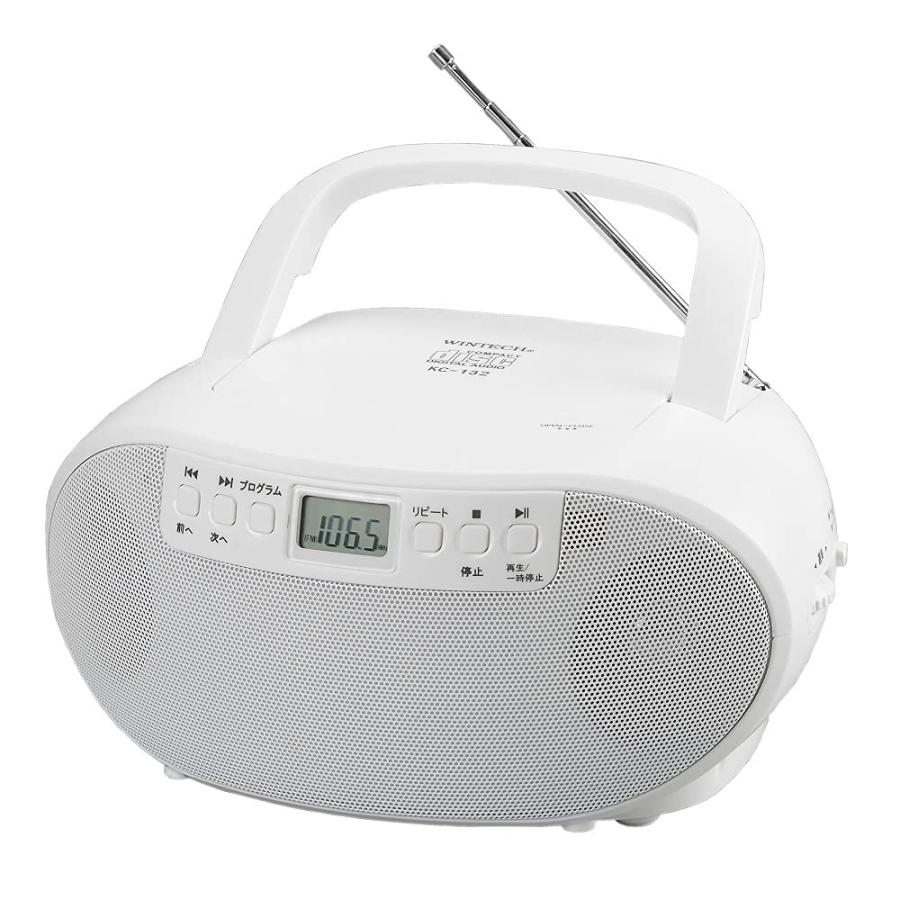 WINTECH CDラジオ CDプレーヤー ポータブル コンパクト ステレオ ACコンセント : SHOP EVERGREEN - 通販 - Yahoo!ショッピング