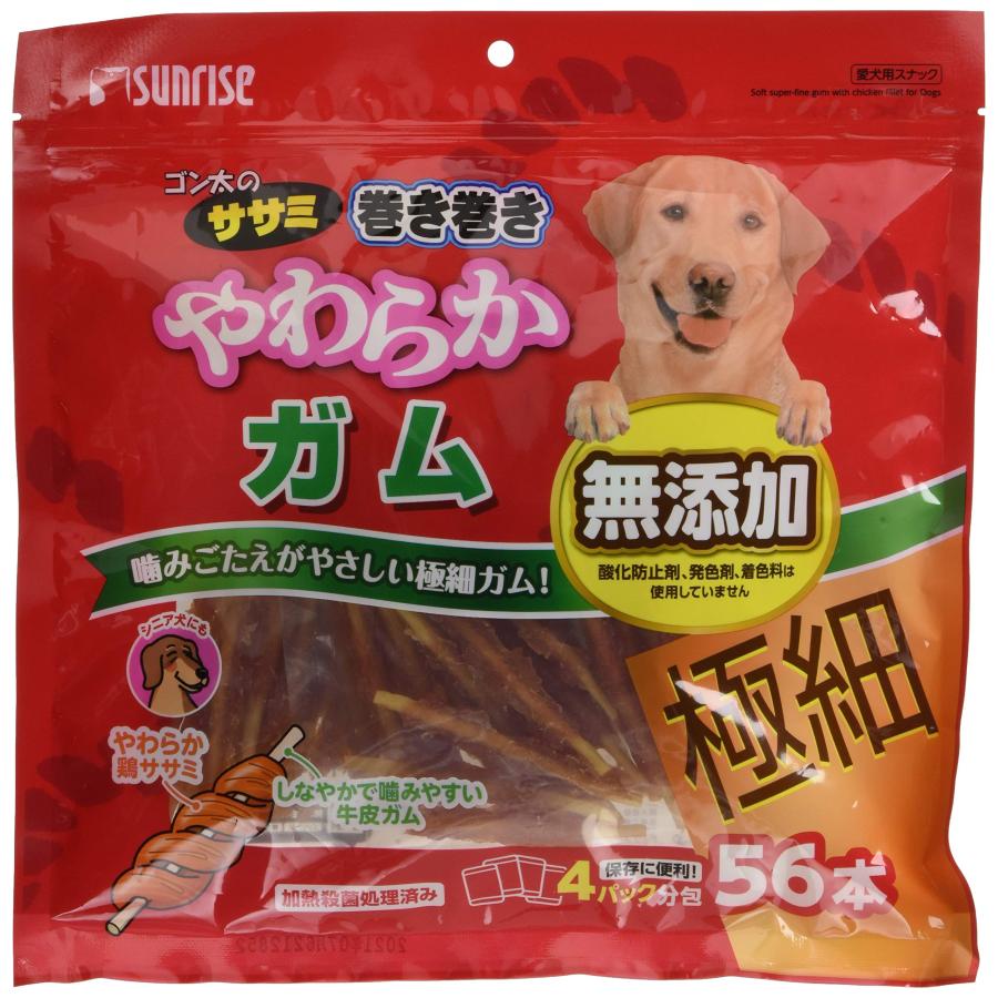 ゴン太 犬用おやつ ササミ巻き巻き やわらかガム極細 56本 (x 1) : SHOP EVERGREEN - 通販 - Yahoo!ショッピング