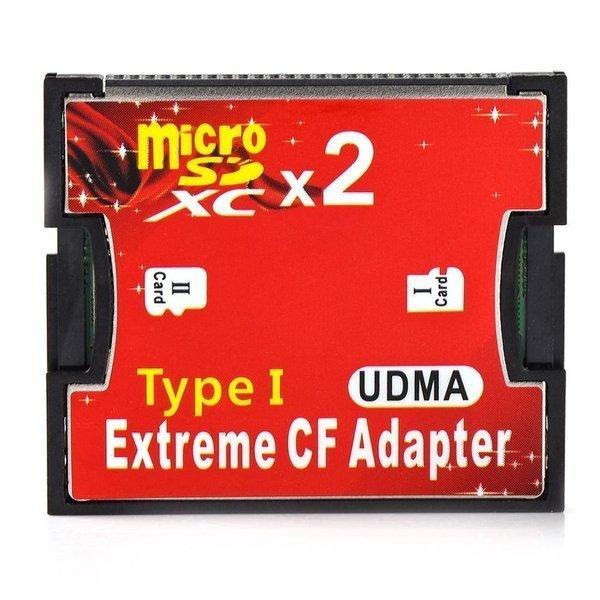 Micro SD 2枚 から CFカード 1枚 変換 TypeI アダプター CFアダプター Compact Flash adapter マイクロダブル MICROW : SHOP ...