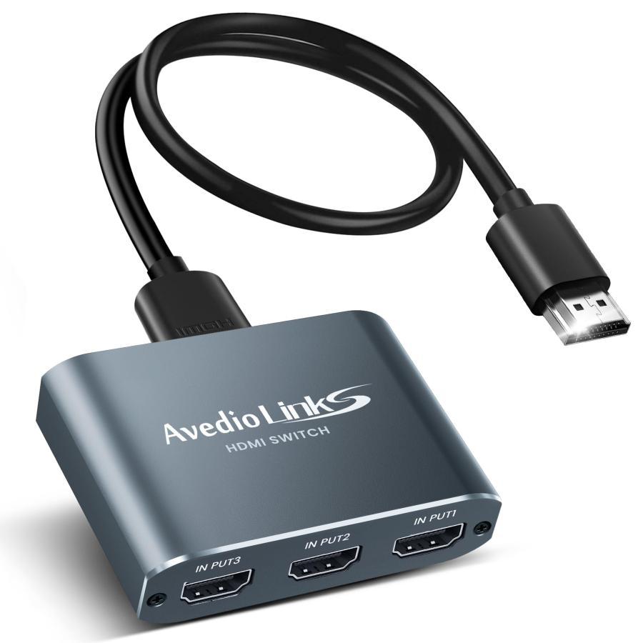 HDMI 切替器 4K 60Hz アルミニウム合金製 avedio links セレクター3入力1出力HDMI スイッチャー3ポートHDM : ショップクレストリア - 通販 - Yahoo ...
