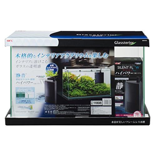 GEX AQUARIUM グラステリアサイレント600ST 静音フィルター付 水槽3年保証フレームレス水槽W60×D30×H36cm 約57L :SLc7ce8dc030:Shop ...