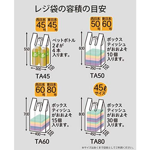 ハウスホールドジャパン レジ袋 乳白色 特大45L 厚さ0.025mm 50枚入 TA-80 : 万梨夏店 - 通販 - Yahoo!ショッピング