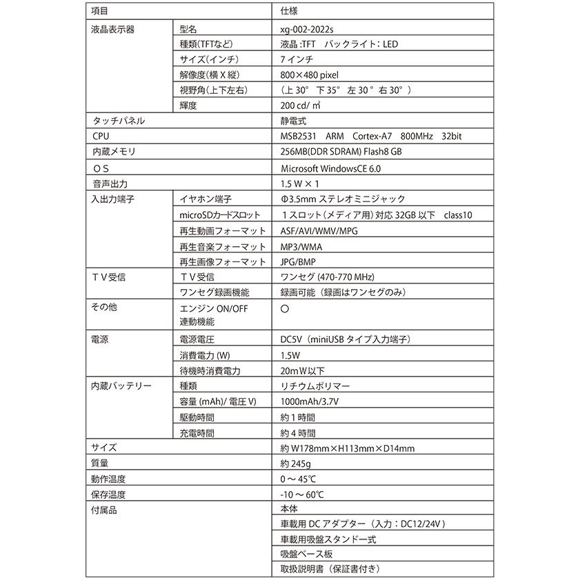 カーナビ 7インチ ワンセグ 録画機能付き ポータブルナビ 2022年最新地図データ 3年更新無料 リアカメラ付属 2電源対応 XG-002-2022 : ショッピング ラボ - 通販 ...