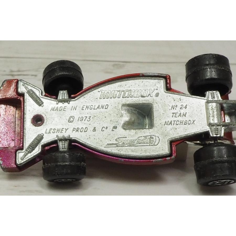 マッチボックス MATCHBOX Superfast #24【TEAM MATCHBOXフォーミュラーカー赤#8】イギリス製ミニカー レトロ ...