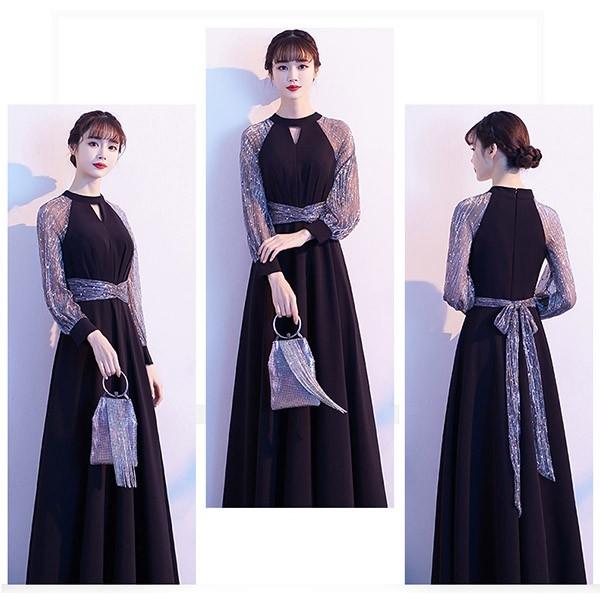 ドレス 大人 ピアノ 発表会 ロングドレス 演奏会 結婚式 母親 ピアノ