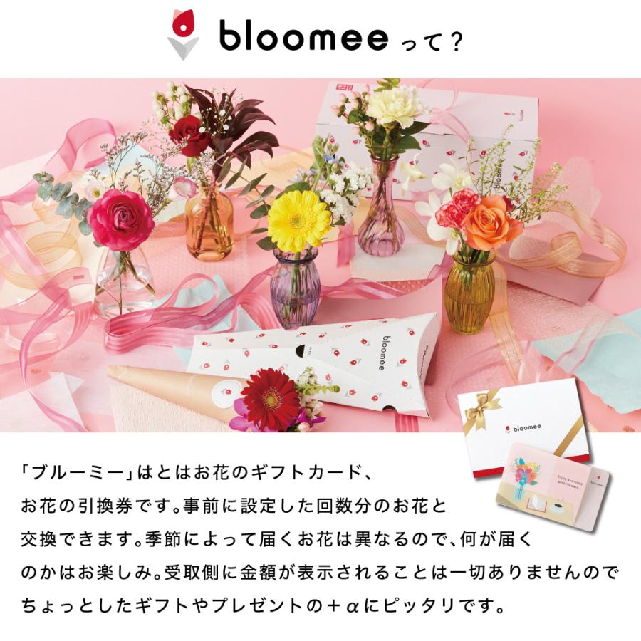 花 フラワー ブルーミー ギフト お花のギフトカード bloomee レギュラープラン お花が4本以上届く 1回お届け ブーケ 花束 40代 50代 60代 70代 : ギフト専門店 THE ...