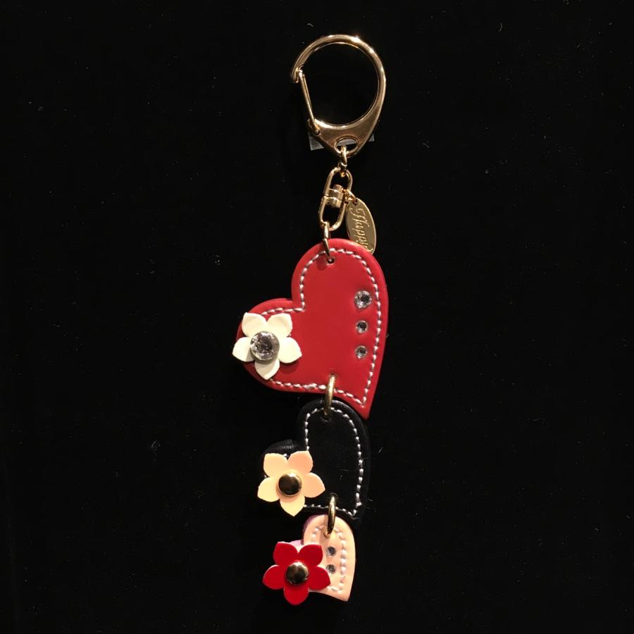 Happy C-3 ハート三連(レッド) キーホルダー : covers ヤフー店 - 通販 - Yahoo!ショッピング