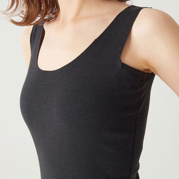 汗取り付 タンクトップ ラン型 ノースリーブ タンク 綿 あったか 裏起毛 発熱綿 インナー 肌着 吸湿 発熱 シームレス 婦人 グンゼ ホットマジック MH7853 :2079:ココクレ ...