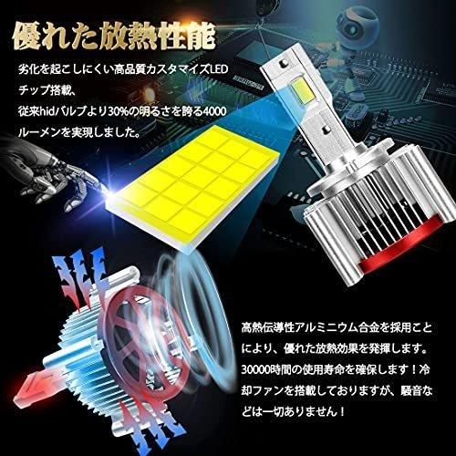 【HIDを超えるLED】SUPAREE 車検対応 d3s d8s ledヘッドライト 6500K 16000lm 35W 純正交換用 LED化 ...