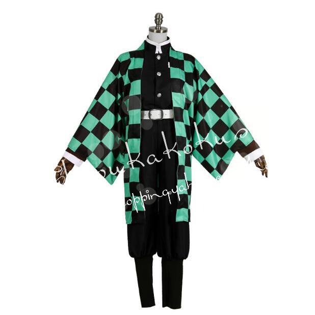 子供用大人用鬼滅の刃風鬼殺隊隊服竈門炭治郎コスプレ衣装ウィッグcos靴道具刀cosplayコスチュームハロウィン仮装変装 :shshjs03 ...