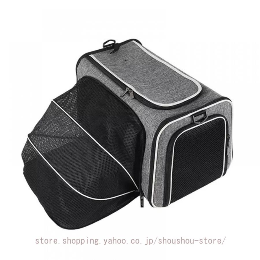 ペット用キャリーバッグ 大きめ 拡張 広がる 折りたたみ ショルダー 3WAY ペットキャリー 犬 猫 キャリーバッグ ネコ 小型犬 おしゃれ キャリーバック 車載 : f19-dx5 ...