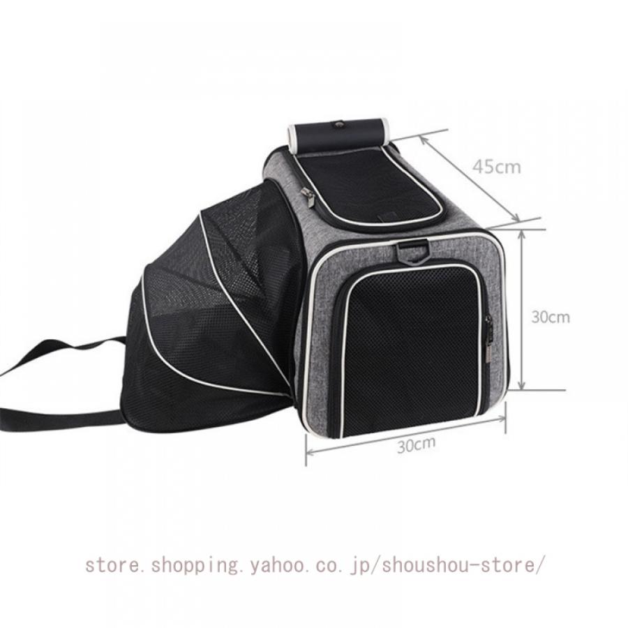 ペット用キャリーバッグ 大きめ 拡張 広がる 折りたたみ ショルダー 3WAY ペットキャリー 犬 猫 キャリーバッグ ネコ 小型犬 おしゃれ キャリーバック 車載 : f19-dx5 ...
