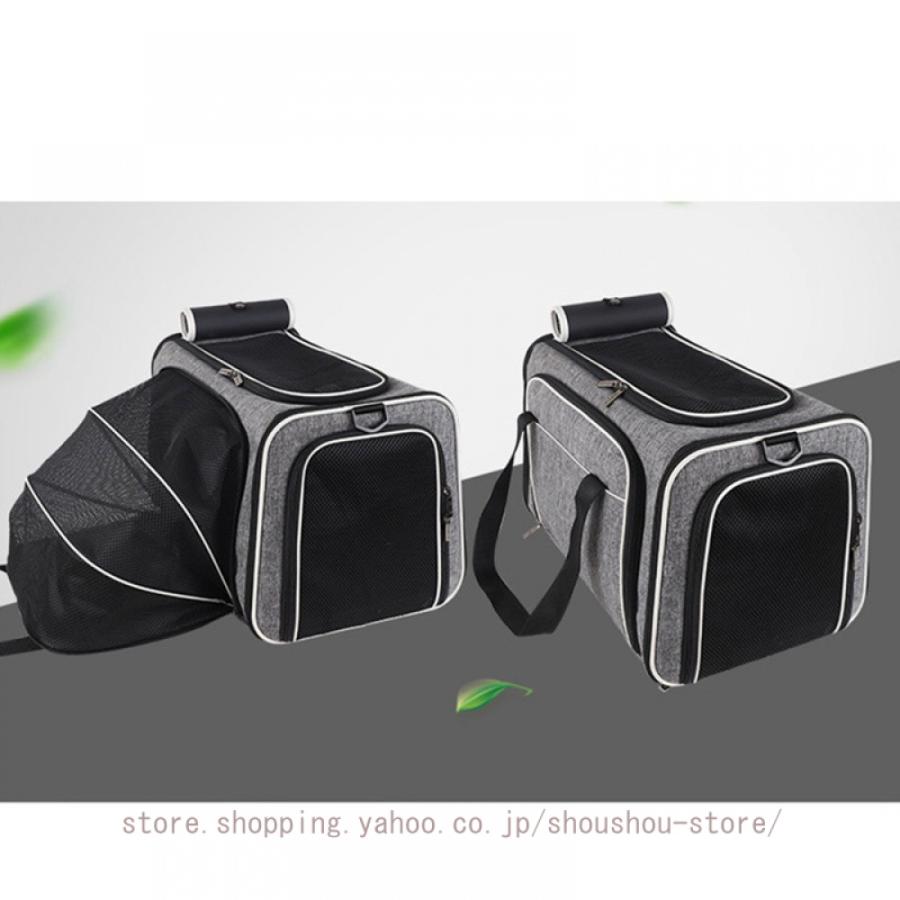 ペット用キャリーバッグ 大きめ 拡張 広がる 折りたたみ ショルダー 3WAY ペットキャリー 犬 猫 キャリーバッグ ネコ 小型犬 おしゃれ キャリーバック 車載 : f19-dx5 ...