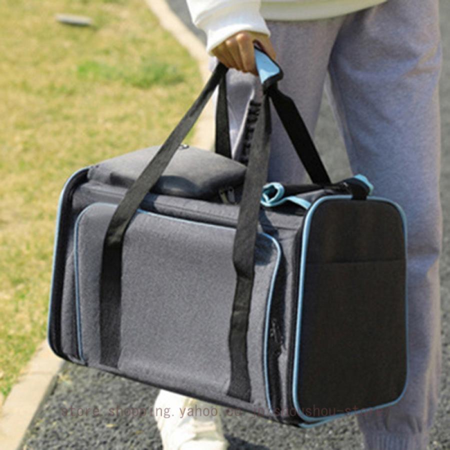 ペットキャリー 犬 キャリー 3WAY おしゃれ 大容量 バッグ お出かけ キャリーバック 小型犬 ペット 猫 ゲージ ペット ショルダーバッグ 折りたたみ 肩掛け : f19-dx5 ...