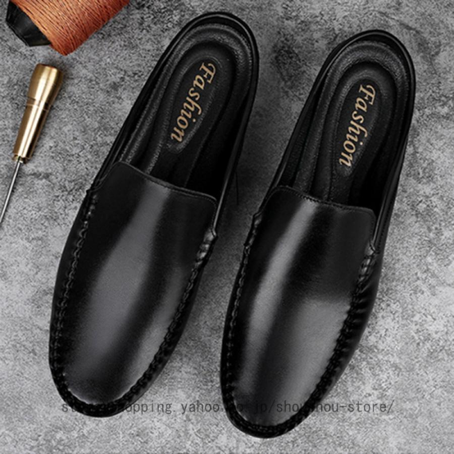 かかとなし シューズ オフィスサンダル メンズ ビジネスサンダル スリッパ 革靴 スリッポン ビジネススリッパ 室内 外出 仕事 ローファー オフィス サンダル : jai-5z3 ...