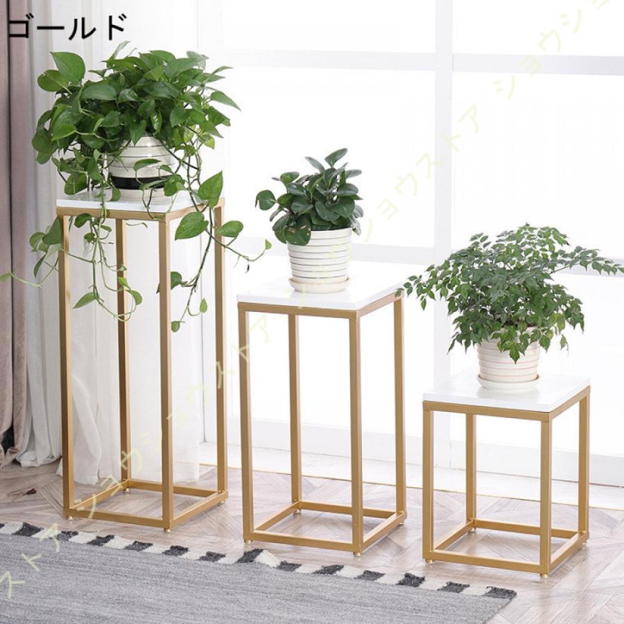 フラワースタンド プランタースタンド 脚付き アイアン パイン材 約 W30cm D30cm H60/80/100cm シェルフ プランターラック フラワーラック サイドテーブル : ショウ ...