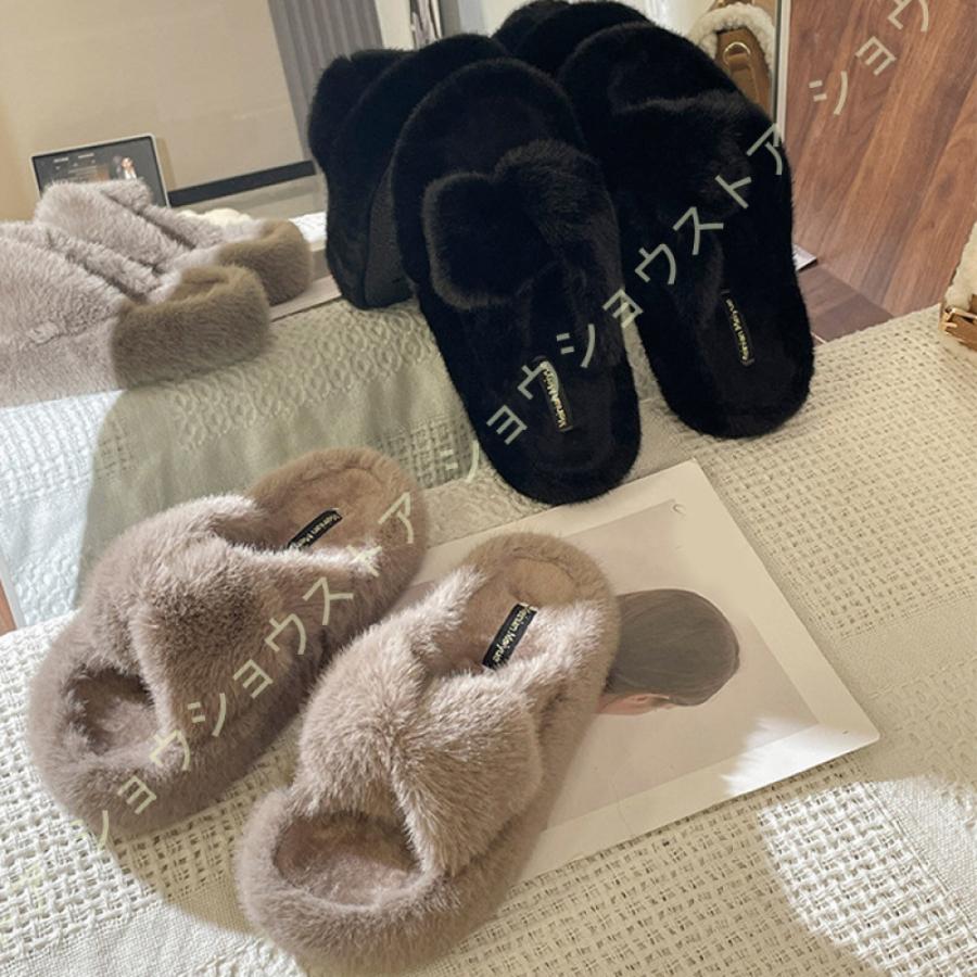 ファーサンダル レディース ファースリッパ 厚底 ミュール 疲れない ルームシューズ ふわふわ モコモコ 外履き サンダル フラットシューズ 滑り止め 室内履き : s3t-zs-pzzjm9 ...