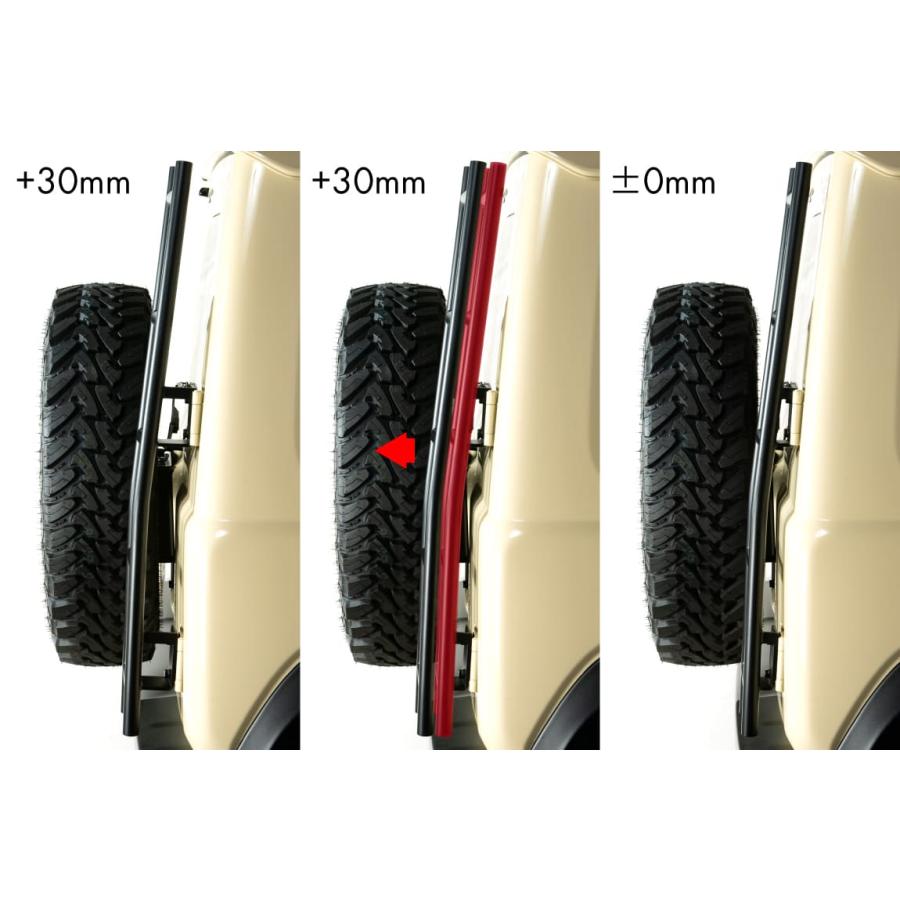 ショウワガレージ リアラダー ワイドタイプ アルミ 30mmバック ジムニー/ジムニーシエラ JB64、JB74 : e00157 : ショウワガレージ - 通販 - Yahoo!ショッピング