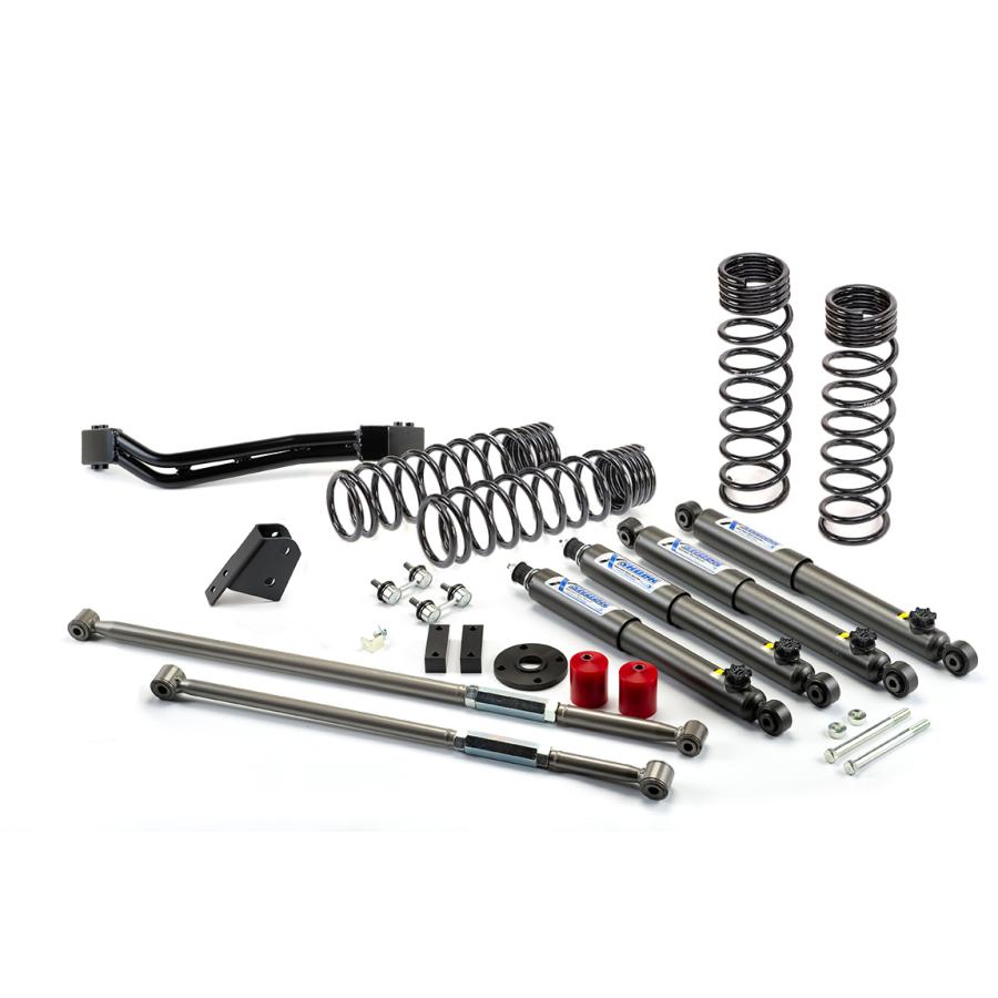 ショウワガレージ ブラックコイル SG アジャストコイル75 X-SHOCK ステンメッシュブレーキホースセット ジムニー JB64/JB74用 オリジナルセッティング : s00560 ...