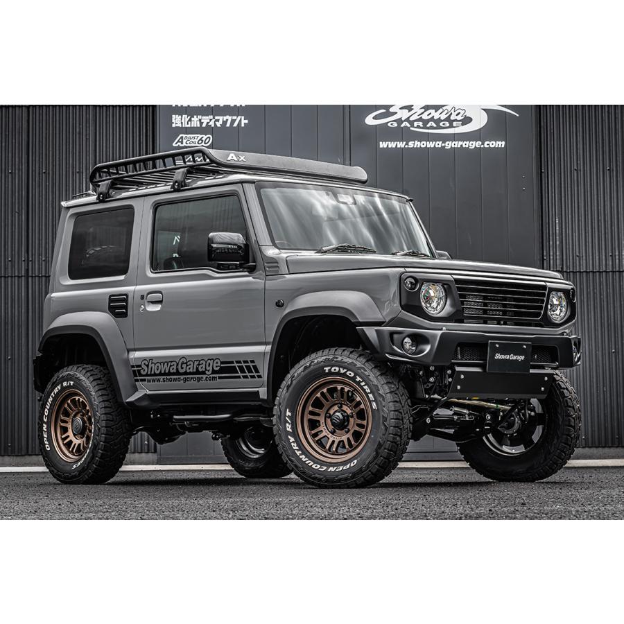 NITRO POWER M16 ASSAULT 16×6.0 インセット-5 1本 特注カラー／マットブロンズ ジムニーシエラJB74、JB43など用 MID ナイトロパワー M16 アサルト ...