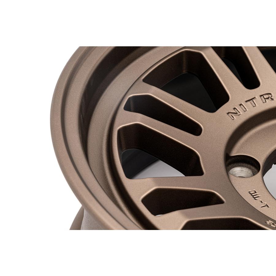 NITRO POWER M16 ASSAULT 16×6.0 インセット-5 1本 特注カラー／マットブロンズ ジムニーシエラJB74、JB43など用 MID ナイトロパワー M16 アサルト ...