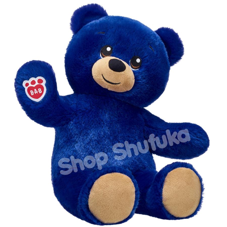 ビルドアベア ぬいぐるみ ブルー 青 36cm テディベア 出生証明書付き 日本未発売 アメリカ限定 Lil' Blue Cub Bear ...