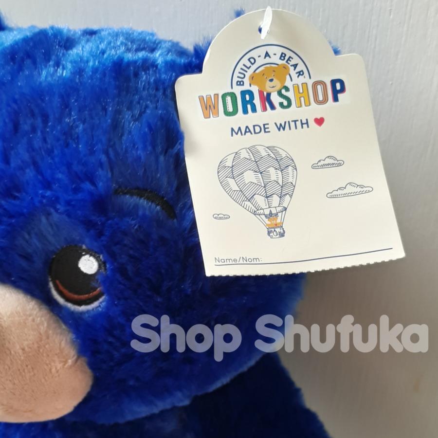 ビルドアベア ぬいぐるみ ブルー 青 36cm テディベア 出生証明書付き 日本未発売 アメリカ限定 Lil' Blue Cub Bear ...