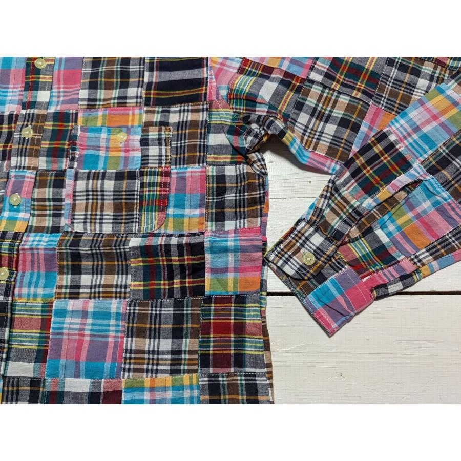 CAMCO カムコ 長袖 マドラス チェック パッチワーク シャツ メンズ マルチ PATCH WORK SHIRTS 056 : SHUFFLE STORE - 通販 - Yahoo!ショッピング
