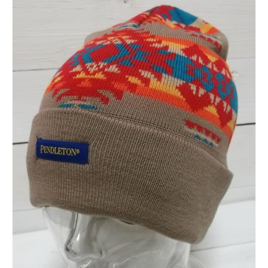 PENDLETON ペンドルトン ネイティブ柄 ニットキャップ ニット帽 タン KNIT CAP 015 : SHUFFLE STORE - 通販 - Yahoo!ショッピング