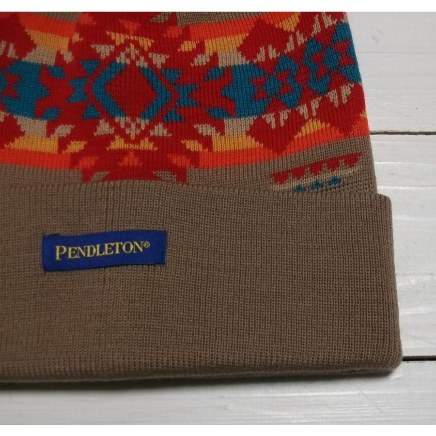 PENDLETON ペンドルトン ネイティブ柄 ニットキャップ ニット帽 タン KNIT CAP 015 : SHUFFLE STORE - 通販 - Yahoo!ショッピング