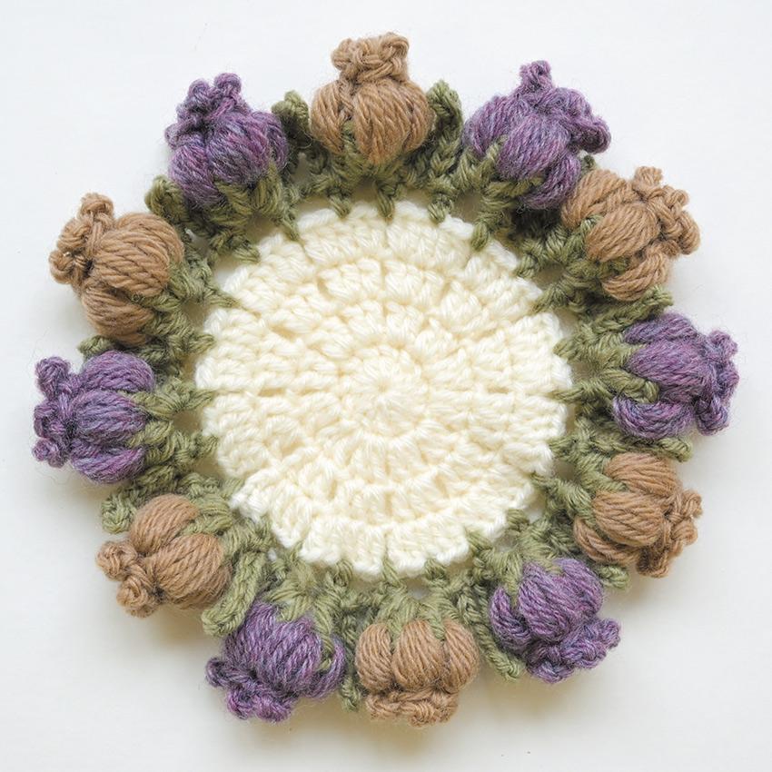 ハマナカ お花のブーケコースターB H320-003-090｜アメリー キット 手編み あみもの ニット レシピ付き : 手芸材料の通販シュゲールYahoo!店 - 通販 - Yahoo!ショッピング