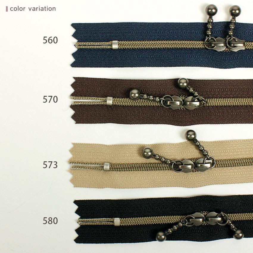 YKK 玉付きファスナー 35cm メタルゴールド 3CM-35 AG 両止 | 手作り クラフト 材料 チャック ジッパー 手芸 ポーチ バッグ : 手芸材料の通販シュゲールYahoo!店 ...